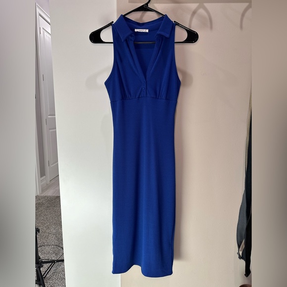 Dresses | Nwot Royal Blue Collared Dress | Poshmark